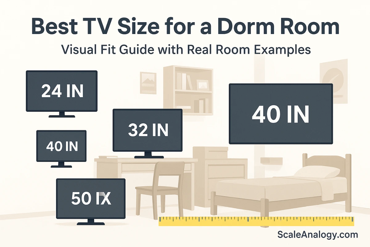 What’s the Good Tv Size For Dorm Room? 5 Smart Picks - Scale Analogy