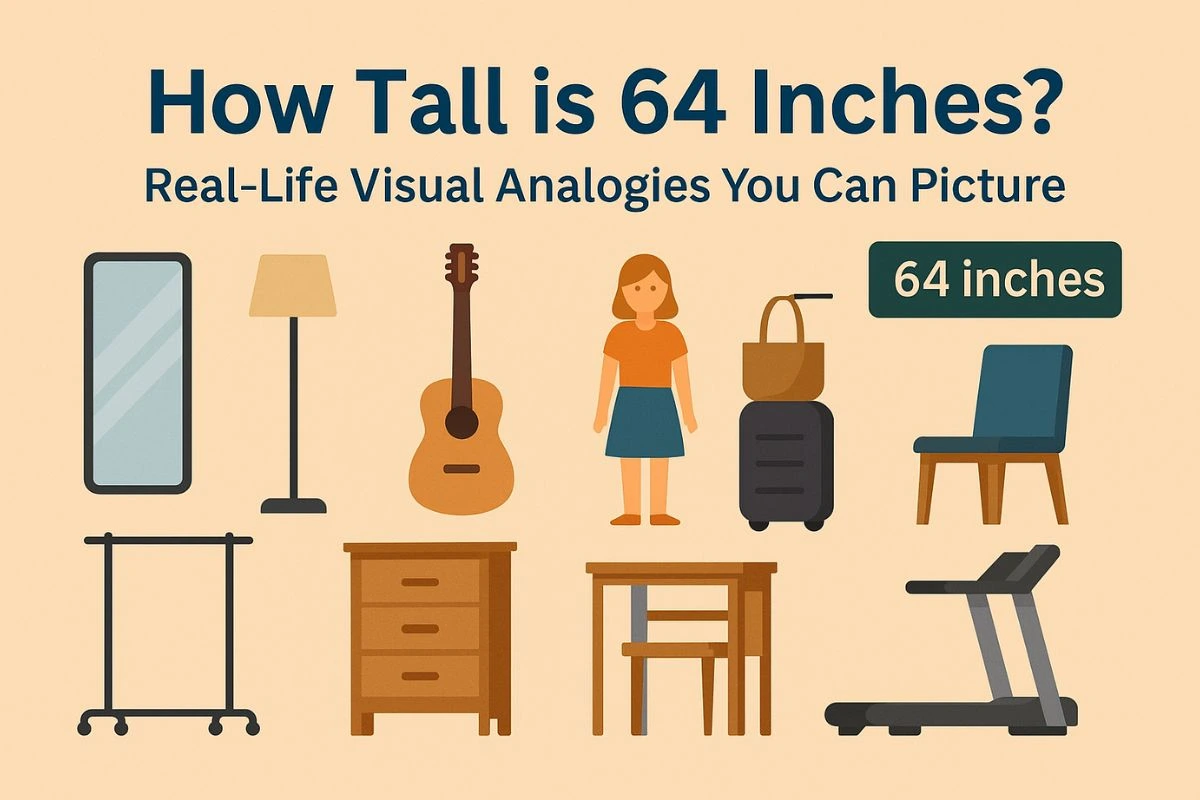 How Tall is 64 Inches? See It in 6 Real Life Analogies - Scale Analogy